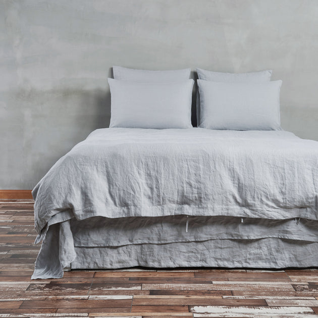 French Linen Duvet Covers | Linen Duvet Cover Mid Grey